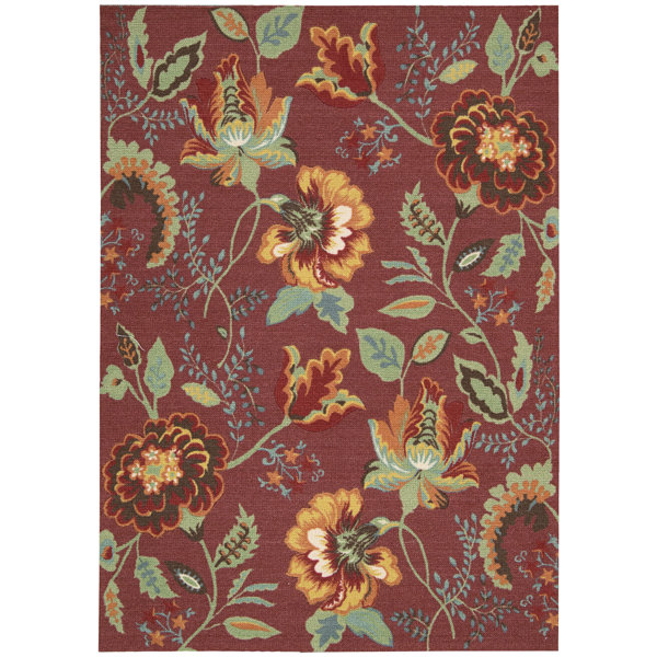 Winston Porter Shala Floral Indoor Rug & Reviews | Wayfair
