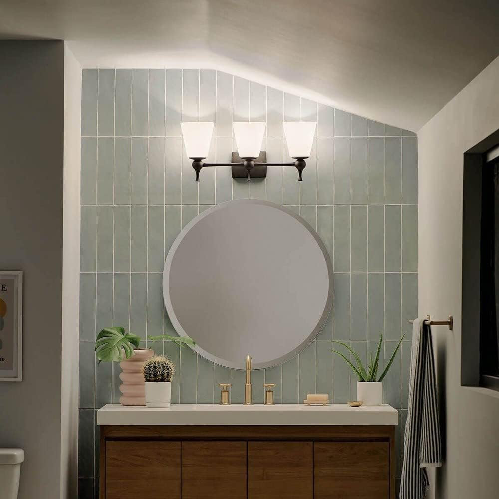 Co-t Kichler Harvan Collection Industrial Chic 3-Light Bathroom Vanity ...