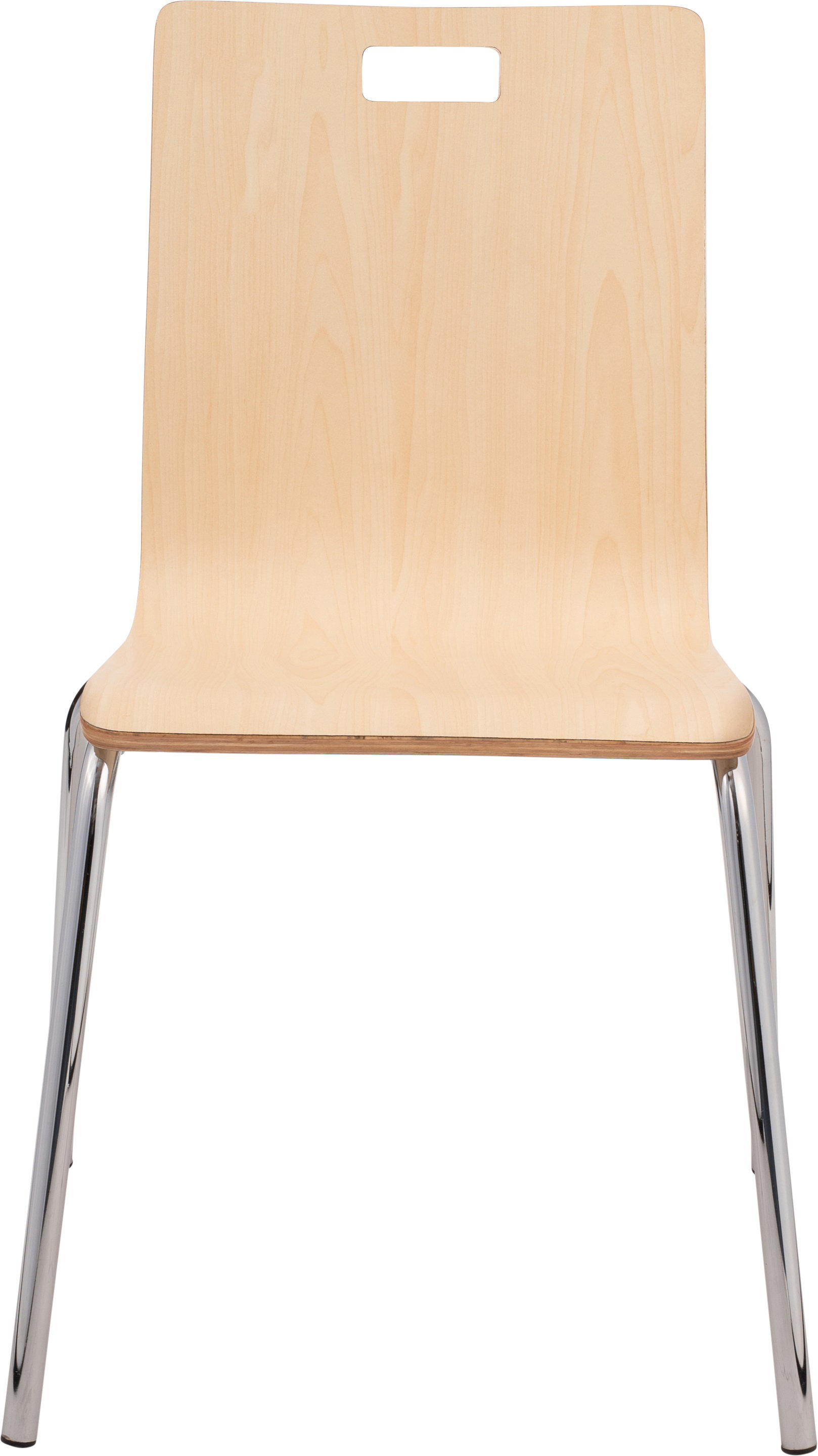 National Public Seating Bushwick Stackable Chair, Bent Plywood Seat ...