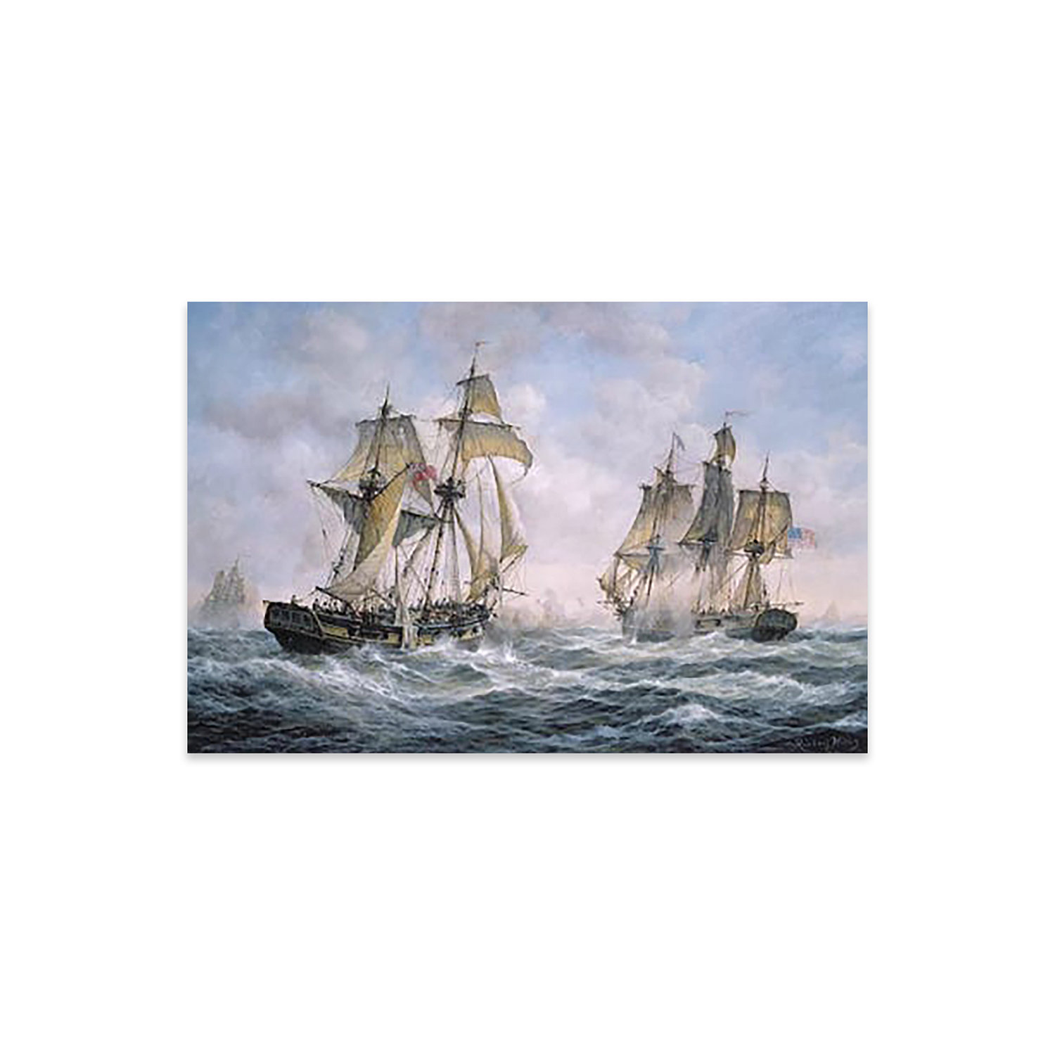 Breakwater Bay Action Between U.S. Sloop-of-War "Wasp" and H.M. Brig-of ...