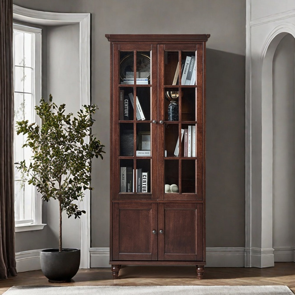 Kaoloupin American style solid wood home bookcase | Wayfair
