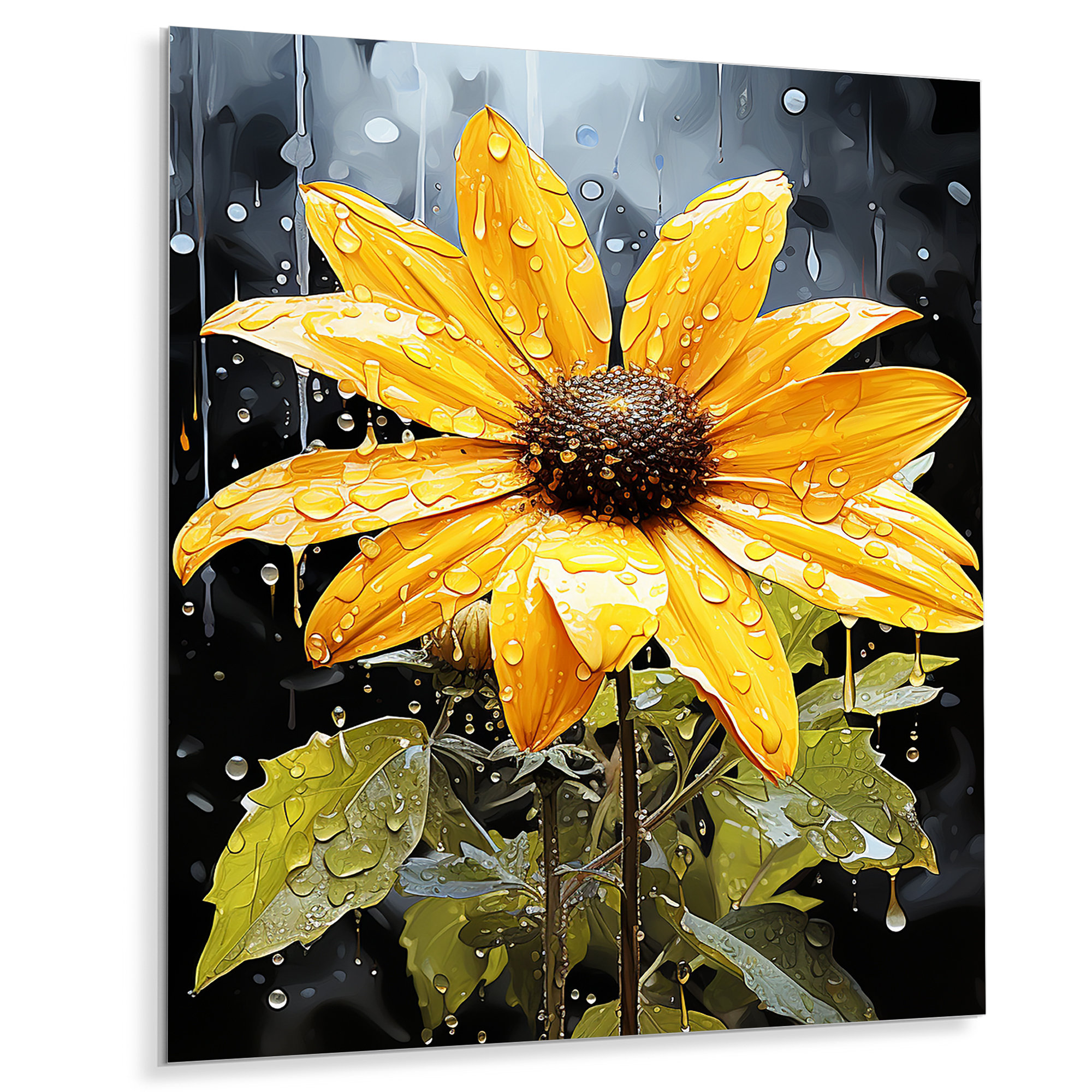 August Grove® Yellow Flower Contrasting Beauty - Abstract Botanicals ...