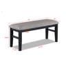 Lark Manor™ Modern Standard Height Bench With Upholstered Seat | Wayfair