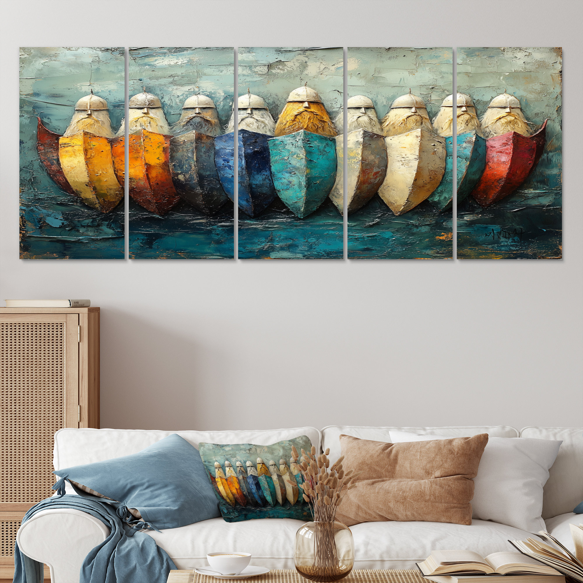 Dakota Fields Vikings Shield Wall Stronghold IV - Vikings Art Wall Art ...