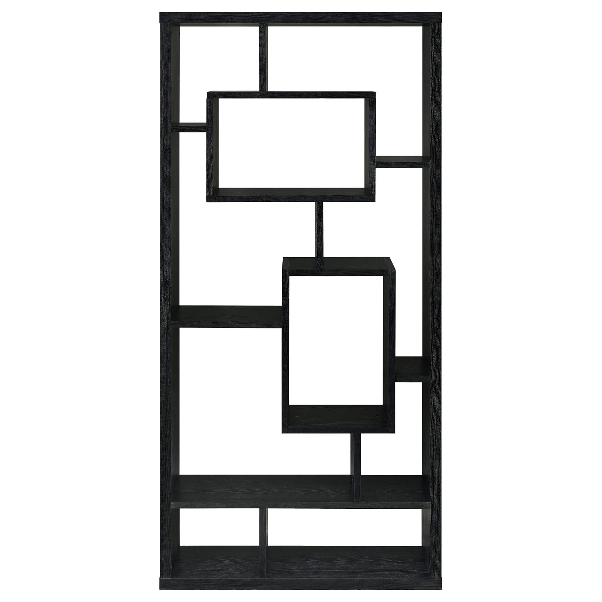Ebern Designs Black Oak 10-Shelf Open Back Bookcase - Wayfair Canada