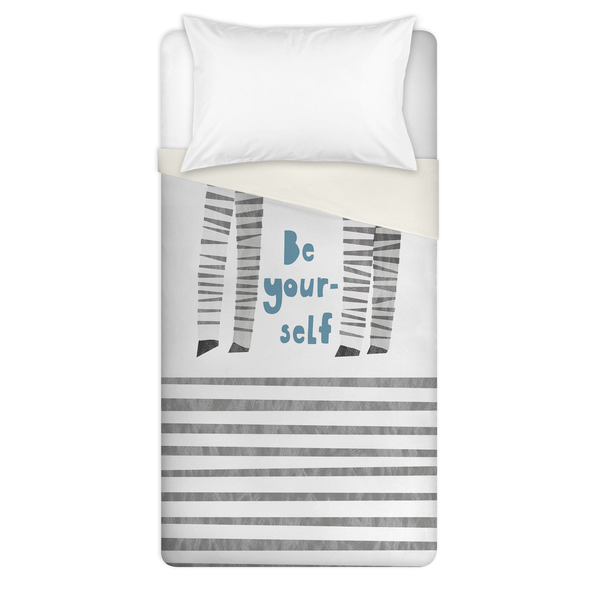 Designs Direct Creative Group Be Yourself Zebra Single Duvet Cover ...