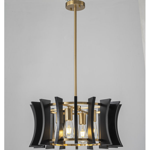 Mercer41 Jaivan 4 - Light Dimmable Drum Pendant | Wayfair