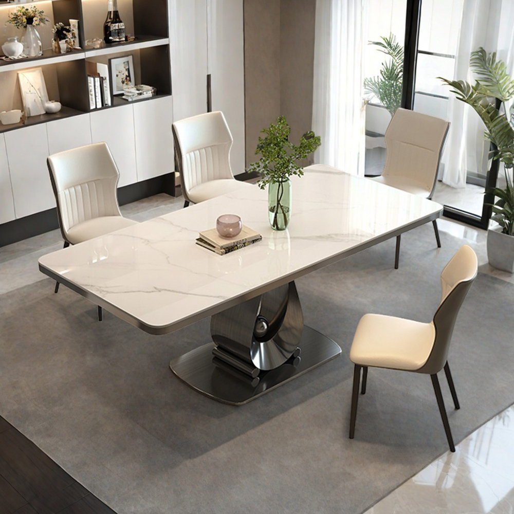 Elamer French light luxury high-end dining table set | Wayfair