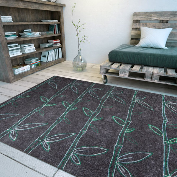 Grey-green-rug | Wayfair