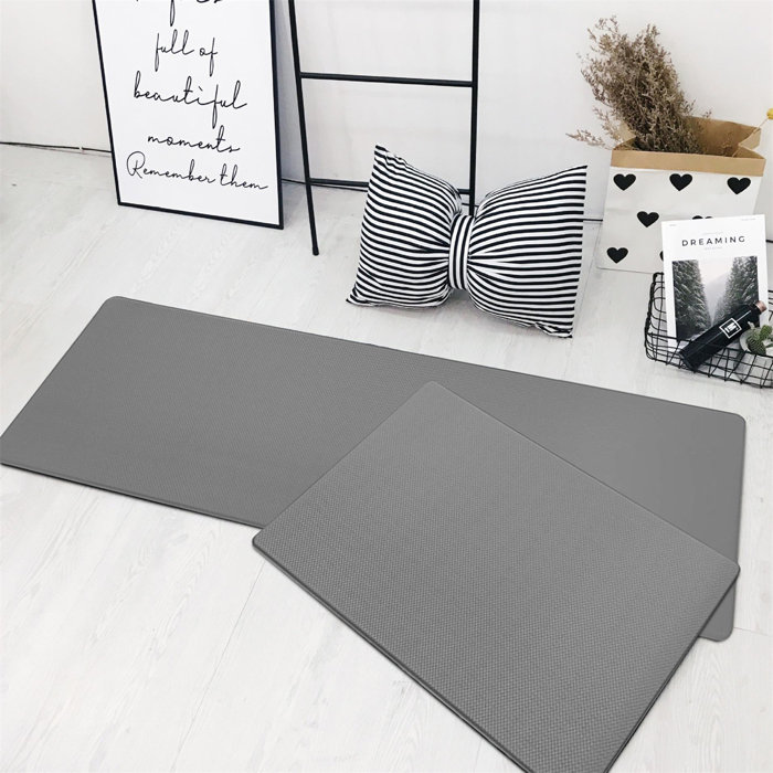 Symple Stuff 2 pieces Modern Non-slipping Kitchen Floor Mat & Reviews ...