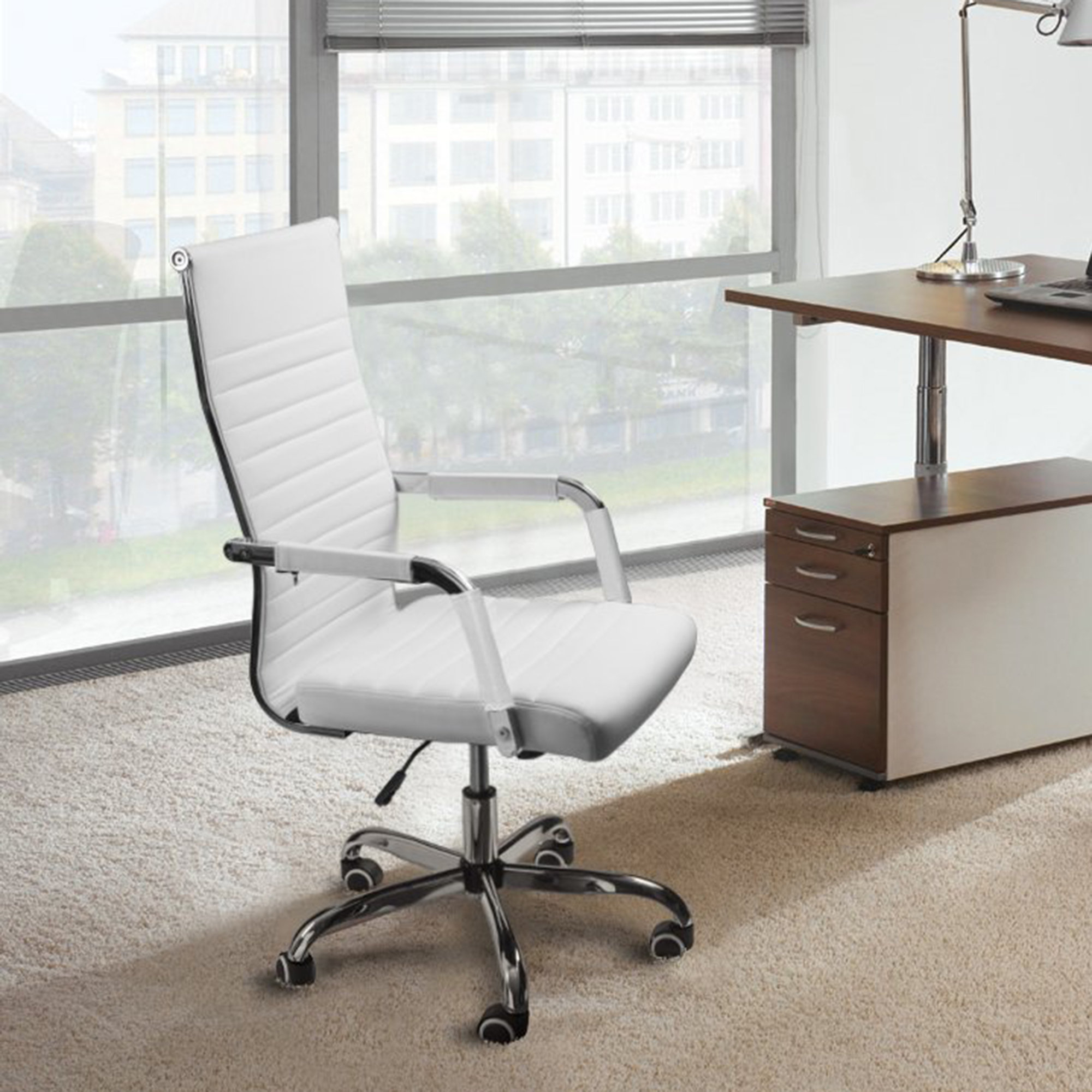 Latitude Run® Ribbed Office Desk Chair | Wayfair
