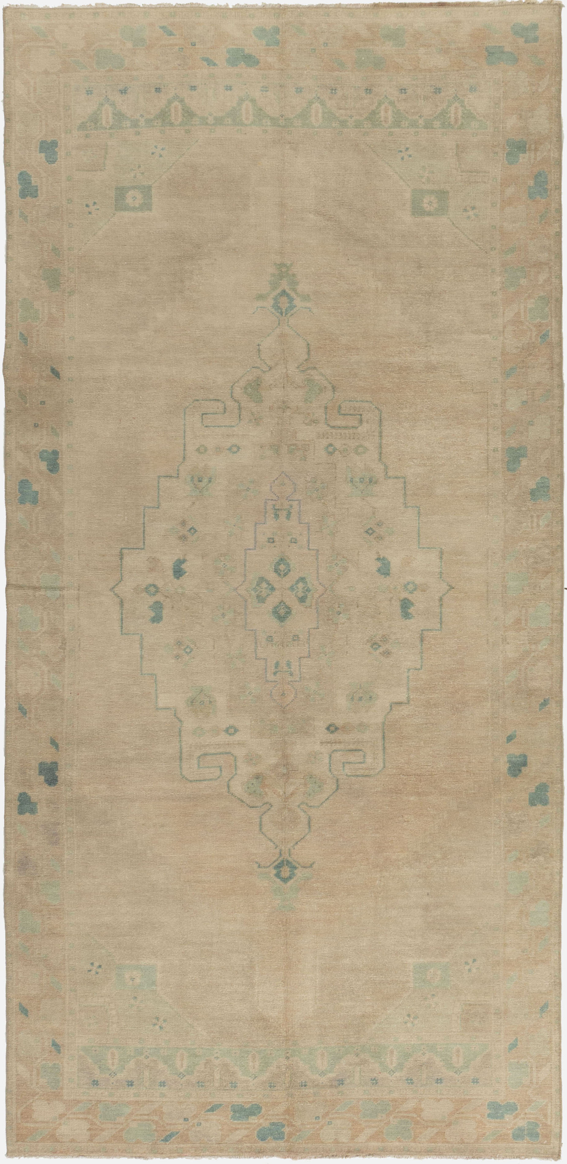 Lavender Oriental Carpets One-of-a-Kind 4'8" x 9'5" 1940s Runner Wool ...