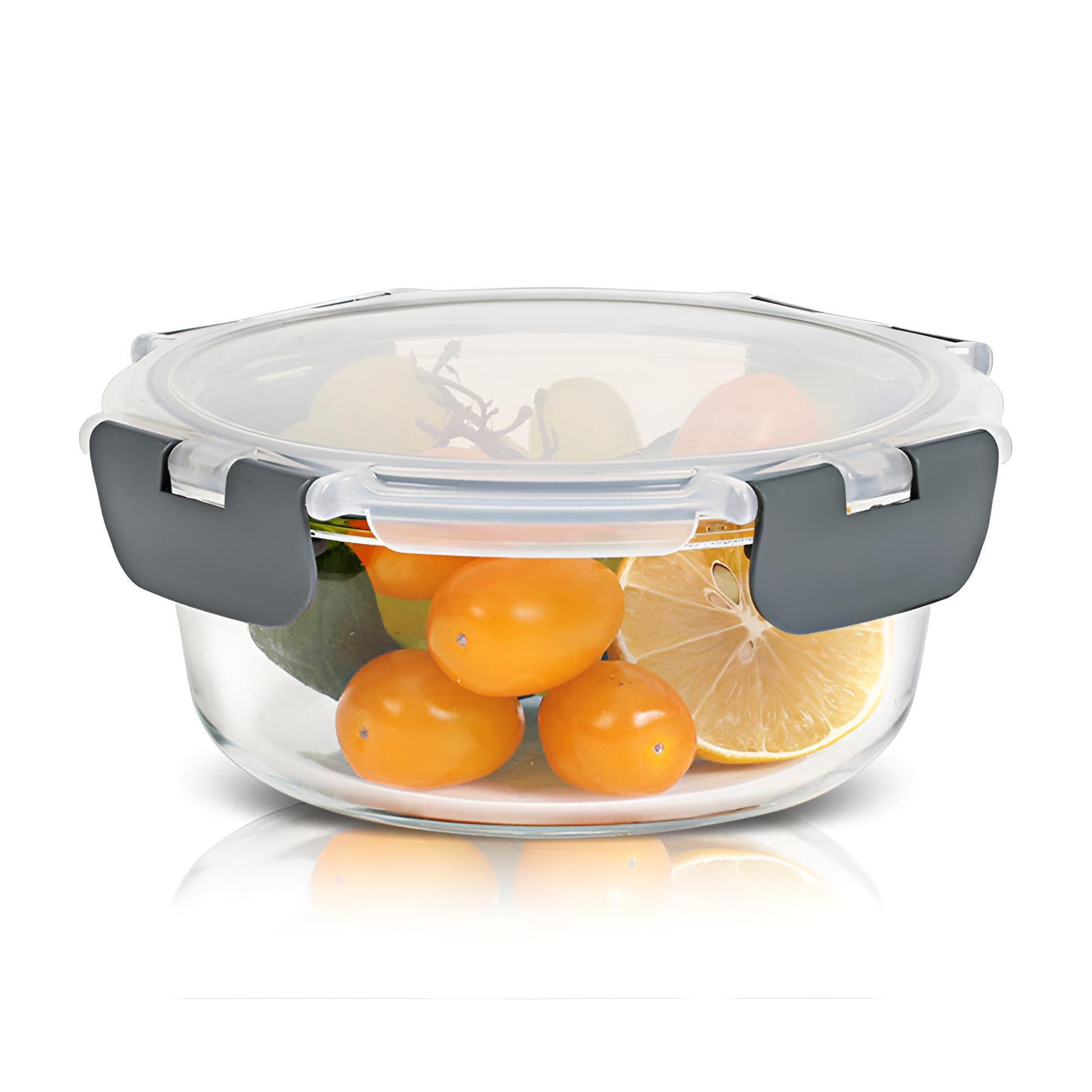 LIYONG Round Glass Food Storage Container | Wayfair