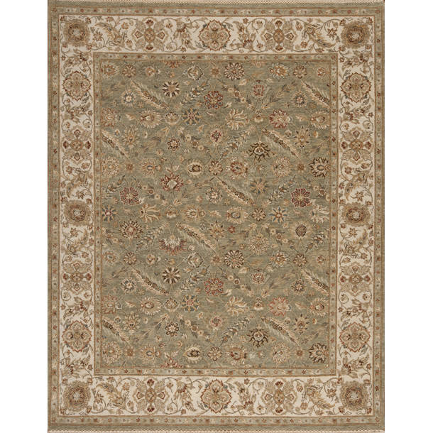 Samad Rugs Sovereign Oriental Hand-Knotted Wool Cream/Camel Area Rug ...
