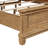 Benjara Seny Queen Bed, Rustic Design, Picture Frame Mouldings, Honey ...