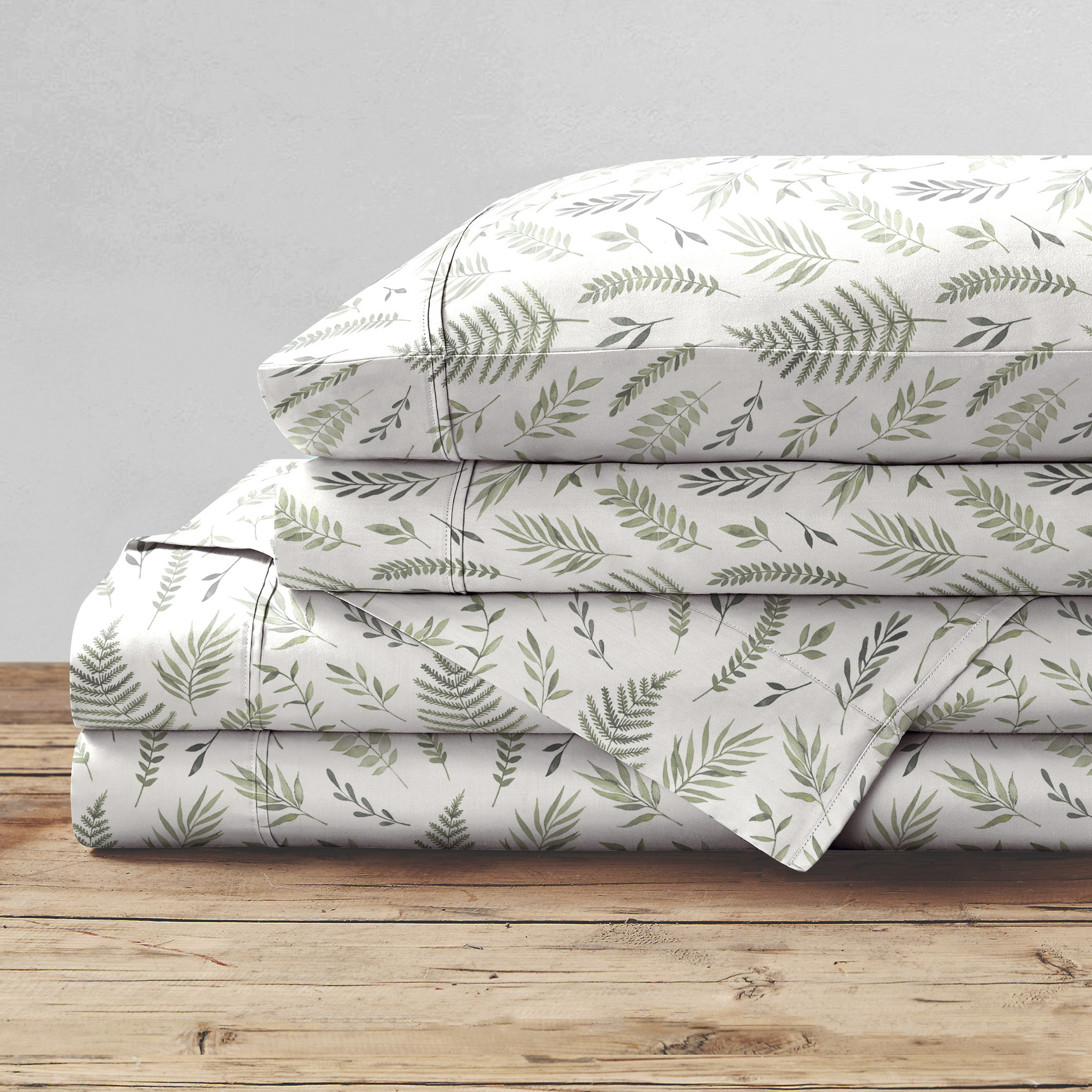 Brielle 144 Thread Count Floral 100% Cotton Sheet Set & Reviews | Wayfair