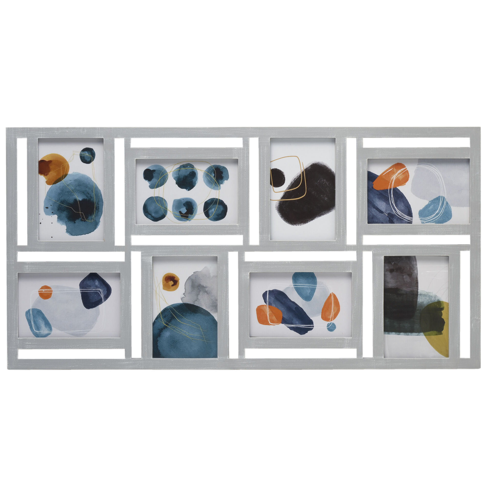 Melannco 25-Inx15-In 8 Opening Plastic Collage Frame In Grey - Wayfair ...