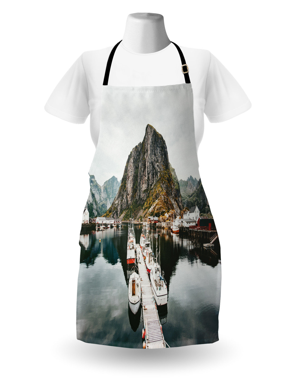 Dakota Fields Landscape Apron Unisex Scenic Marina Port Area Adult Size ...