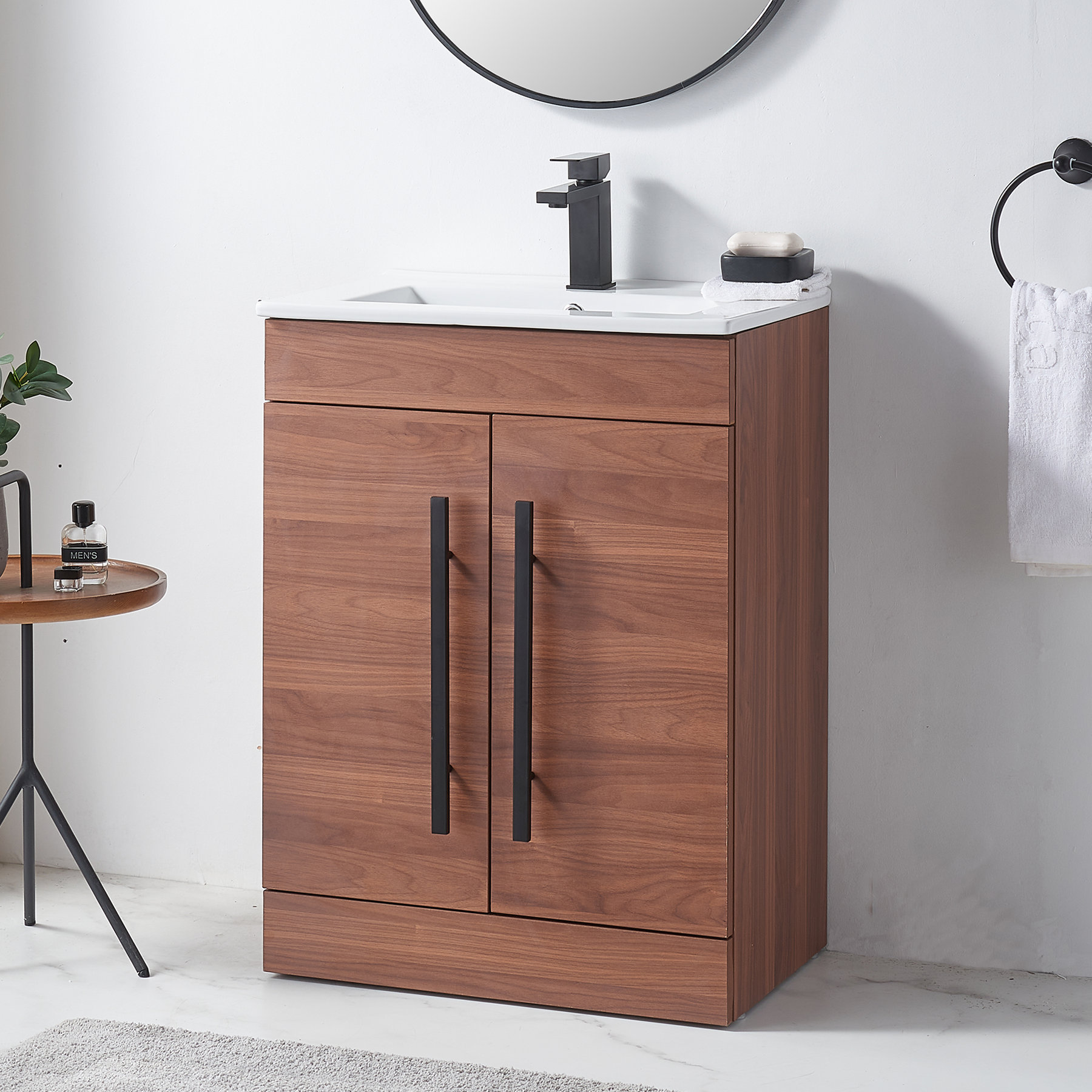 Ebern Designs Rassier 24'' Free Standing Single Bathroom Vanity with ...