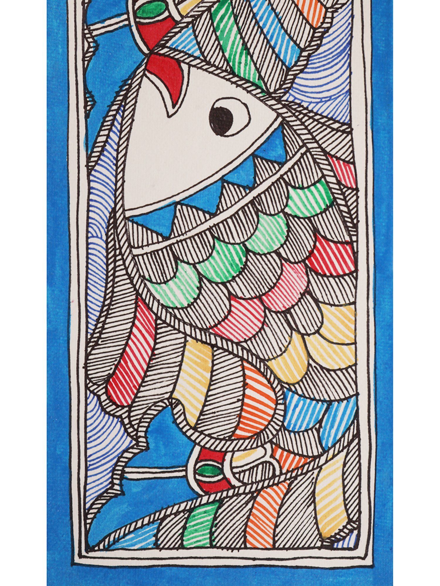 Bungalow Rose Fish Bond | Handmade Paper | By Ajay Kumar Jha | Wall ...