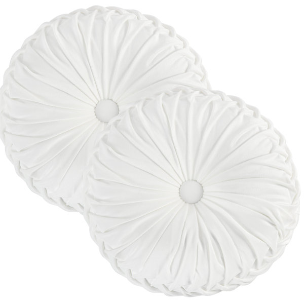 Homechoice International Group Velvet Round Throw Pillow | Wayfair