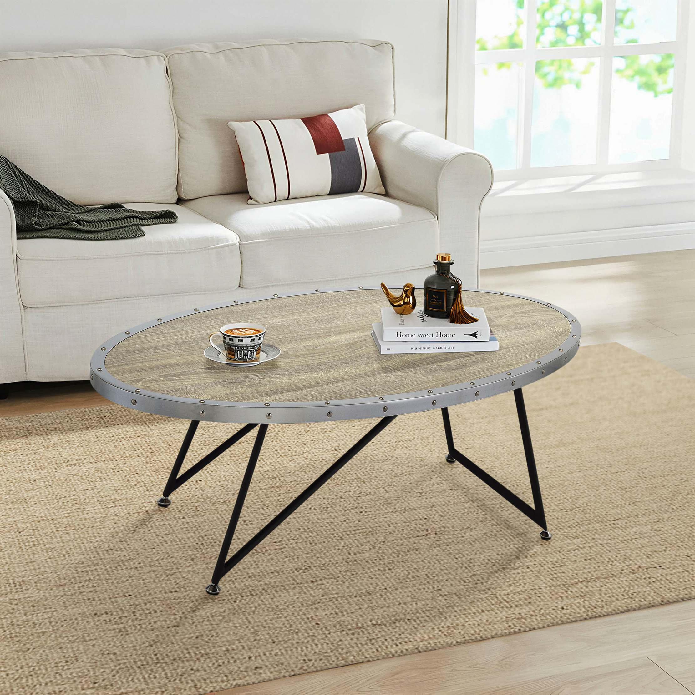 17 Stories Oval Coffee Table - Wayfair Canada