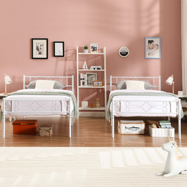 Lark Manor Alsa Twin Platform Bed (Set of 2) & Reviews - Wayfair Canada