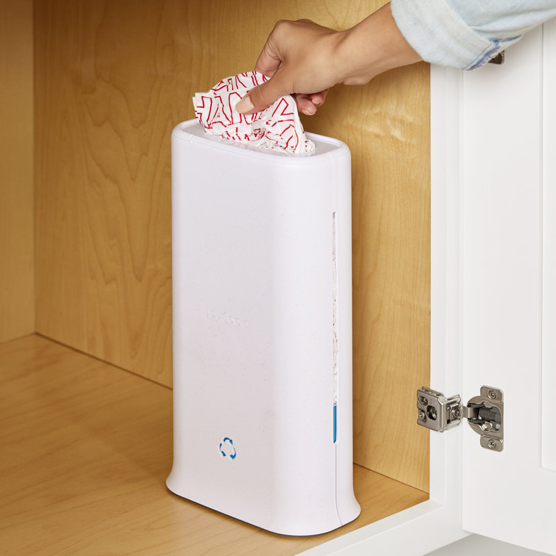 YouCopia® StoraBag™️ Plastic Bag Dispenser with Lid, Grocery Bag Holder ...