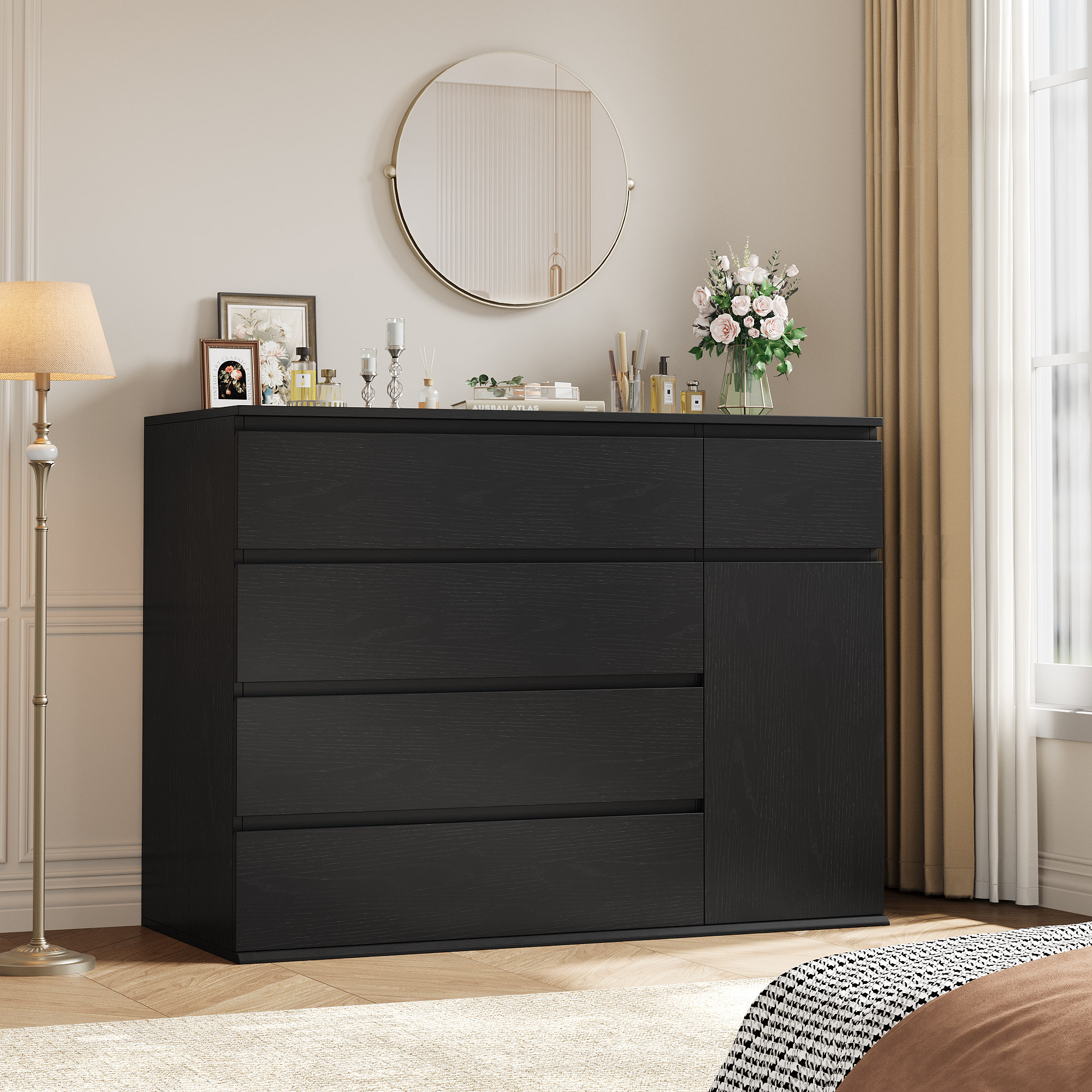 Zipcode Design™ Kardos 39.3" W Combo Dresser With 5 Drawers & Reviews ...