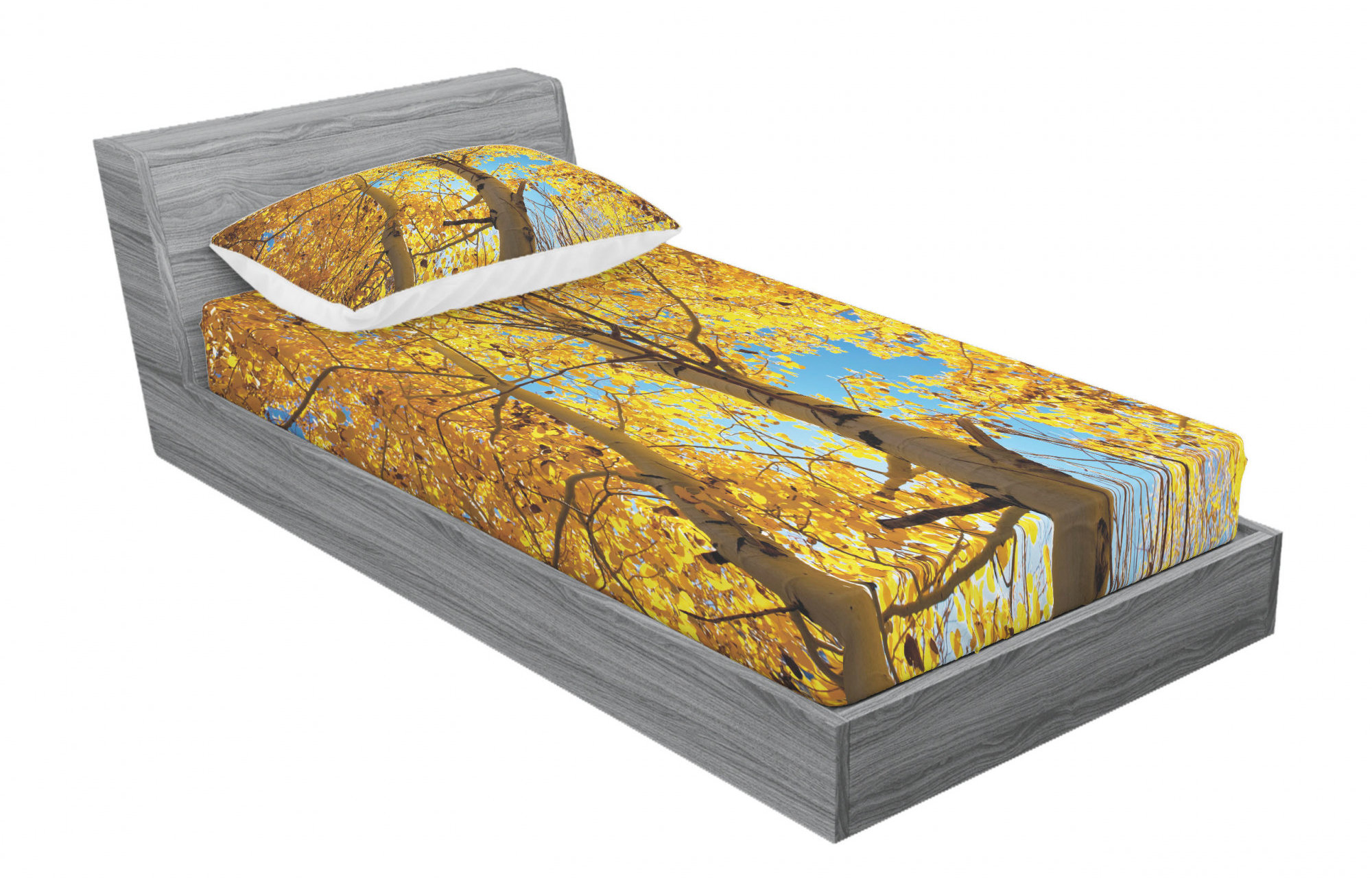 Ambesonne Autumn Fall Season Trees Forest Sheet Set | Wayfair