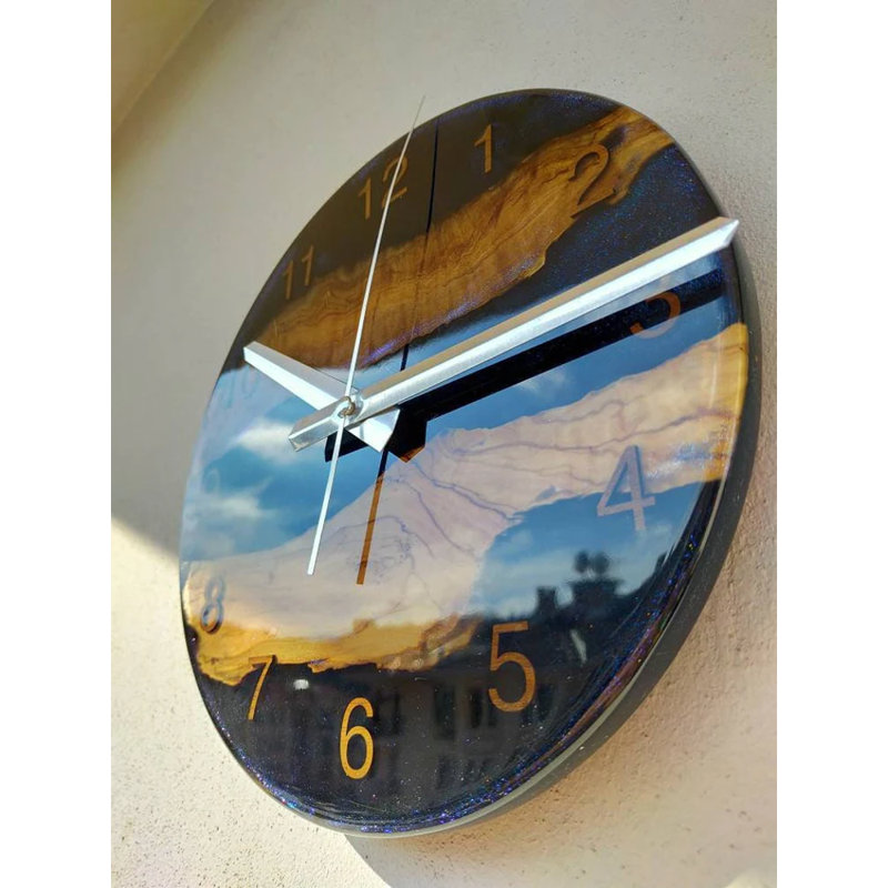 Resinwoodliving Wood Wall Clock | Wayfair