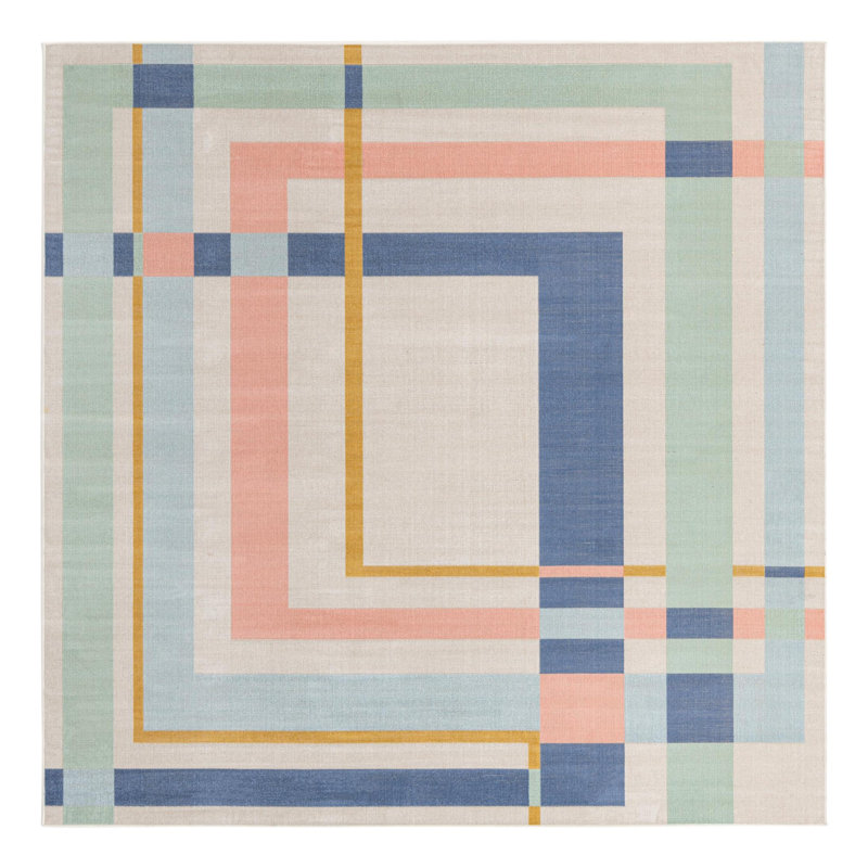 Ebern Designs Arean Performance Beige Rug | Wayfair