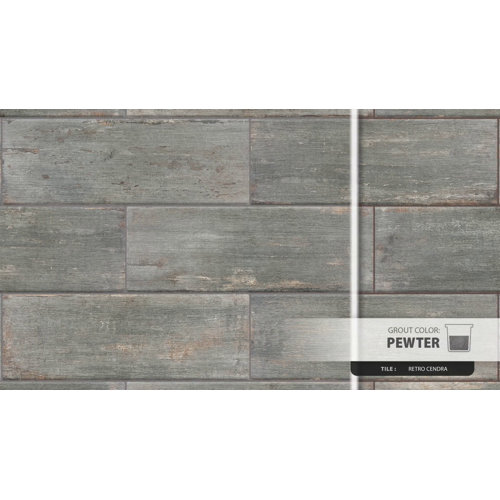 Merola Tile Retro 8" x 24" Porcelain Wood Look Wall & Floor Tile ...