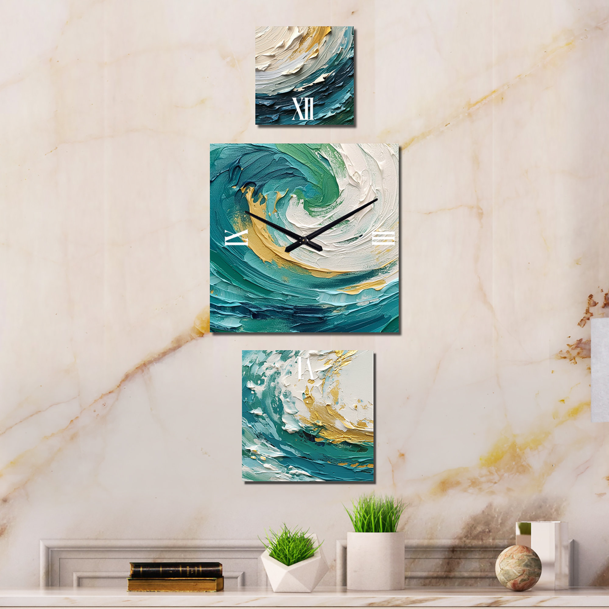 Ivy Bronx Maccoy Metal Wall Clock | Wayfair