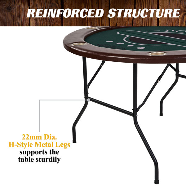 Barrington Billiards Company Barrington 6-person Folding Poker Table ...