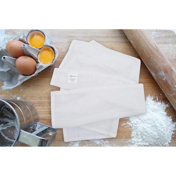 Ruvanti 100% Cotton Solid Flour Sack Dishcloth Kitchen Towels Set for ...