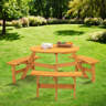Gracie Oaks Picnic Table Picnic Table Outdoor 6-person Picnic Table ...