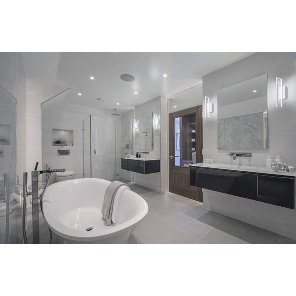 Ivy Bronx Commercial Grade LED Rectangle Flush Mounted Wall Sconce ...