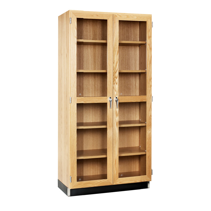 Diversified Woodcrafts Hinged Oak Classroom Cabinet with 2 Doors | Wayfair