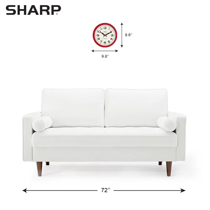 Sharp Wall Clock, Silent Non Ticking, Battery Operated | Wayfair