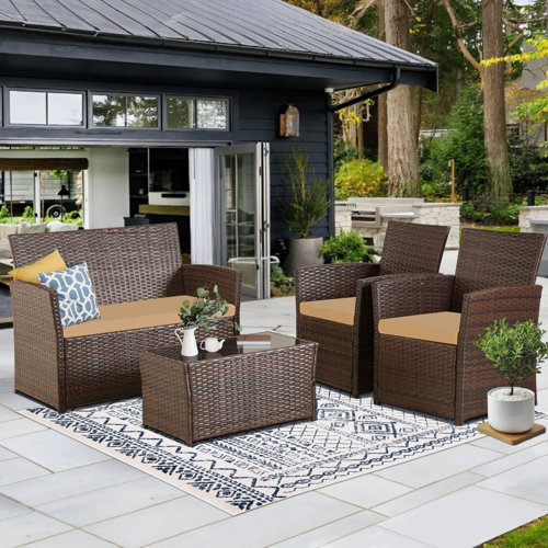 Gray Patio Conversation Sets You'll Love | Wayfair