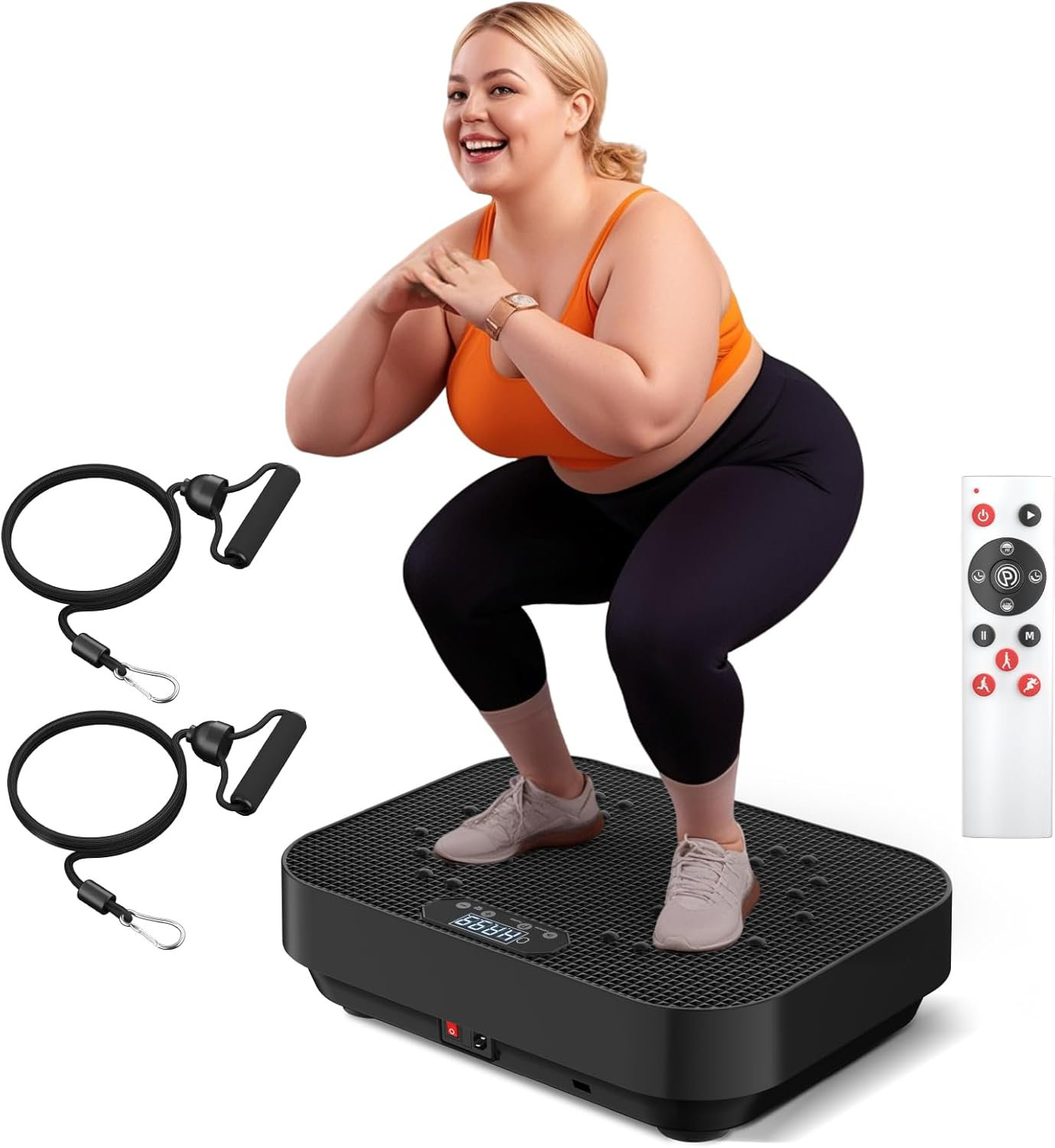 PP Vibration Plate Exercise Machine, 2025 Upgraded Fitness Vibrating ...