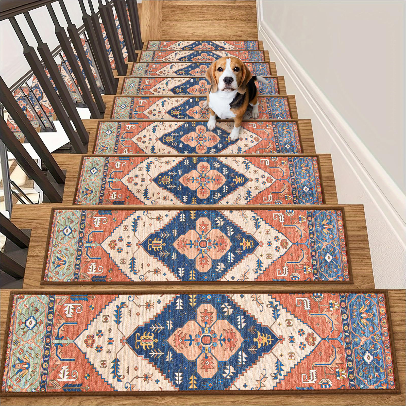 Bungalow Rose 8" X 30" Stair Treads Non Slip For Wooden Steps(15pc ...