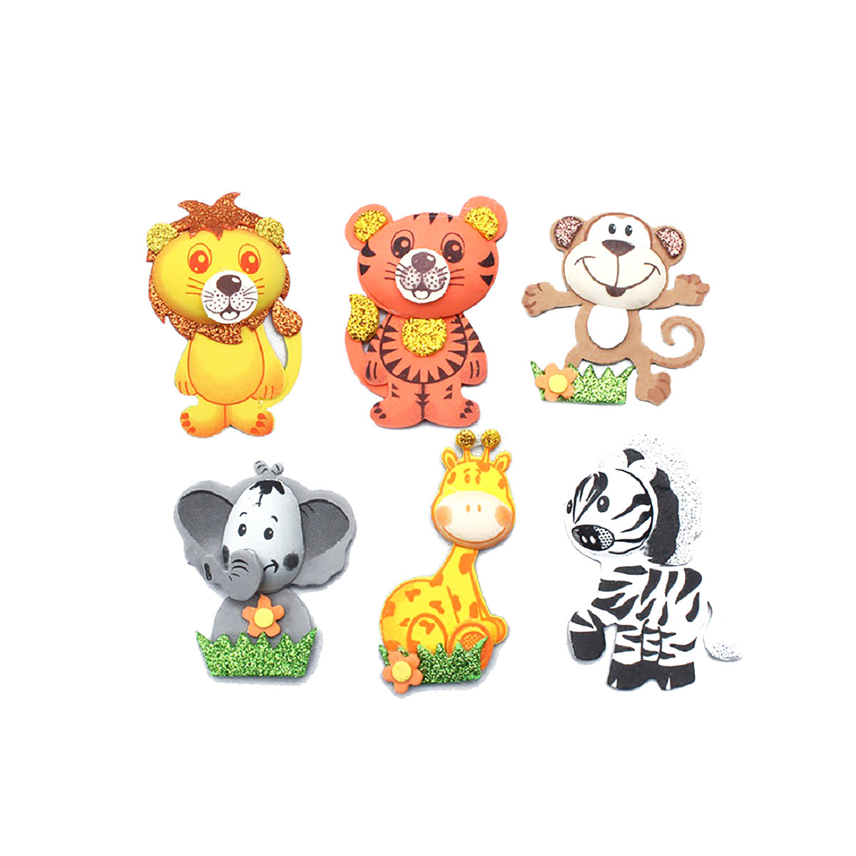 Bala Ceiling Fans 24 Piece 3D Jungle Animals Centerpiece | Wayfair