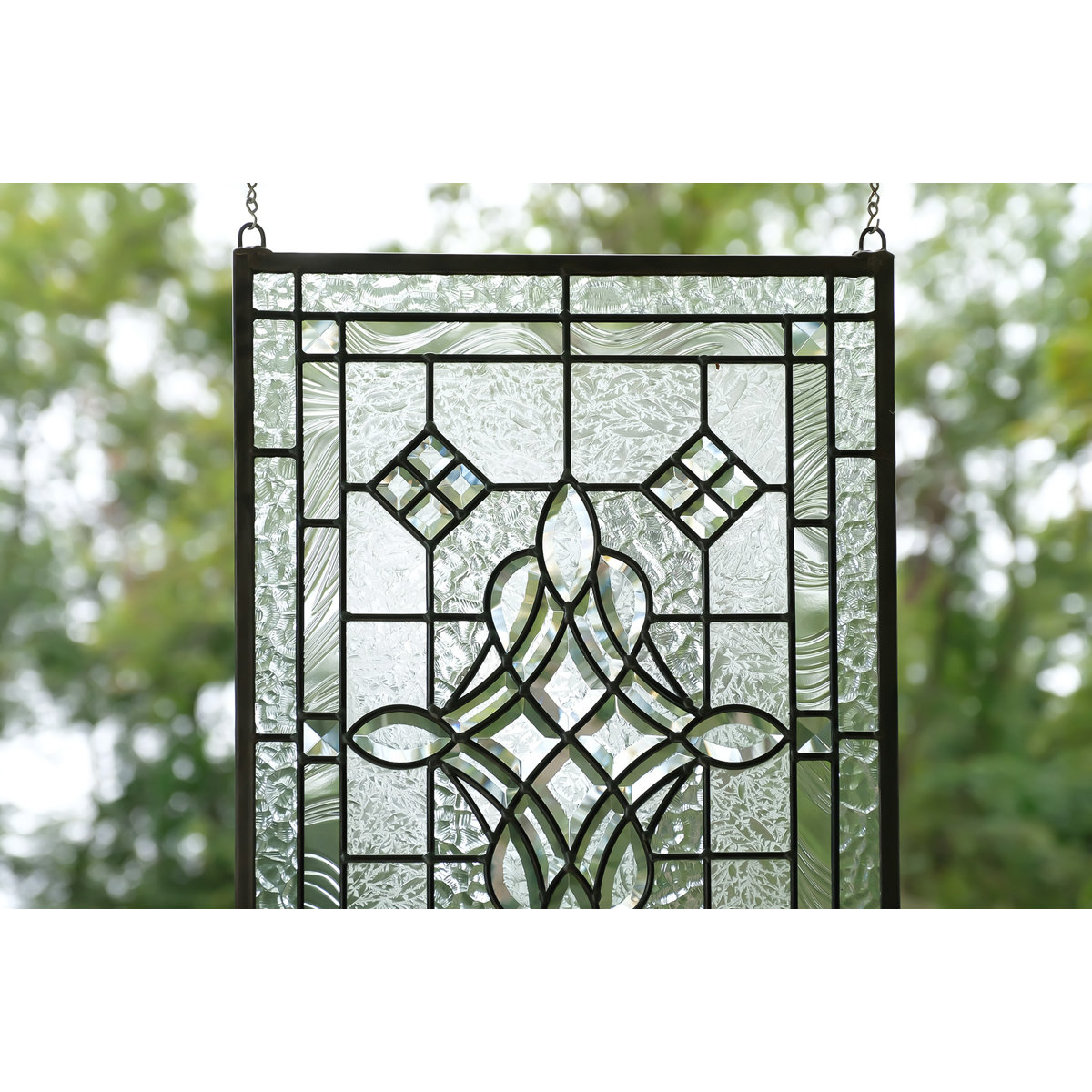 Red Barrel Studio® Stained Glass and Beveled Window Panel & Reviews ...