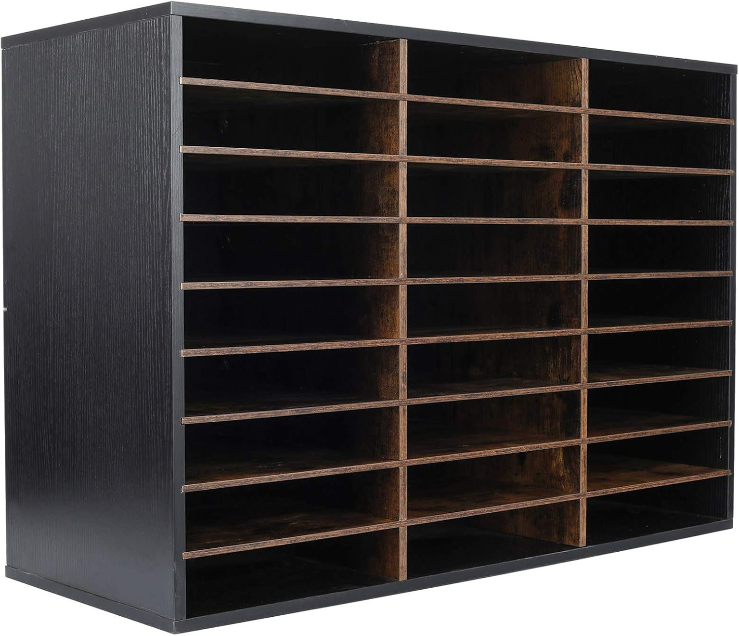 MAGNUM APPLIANCES Wood Adjustable Literature Organizer Desktop File ...