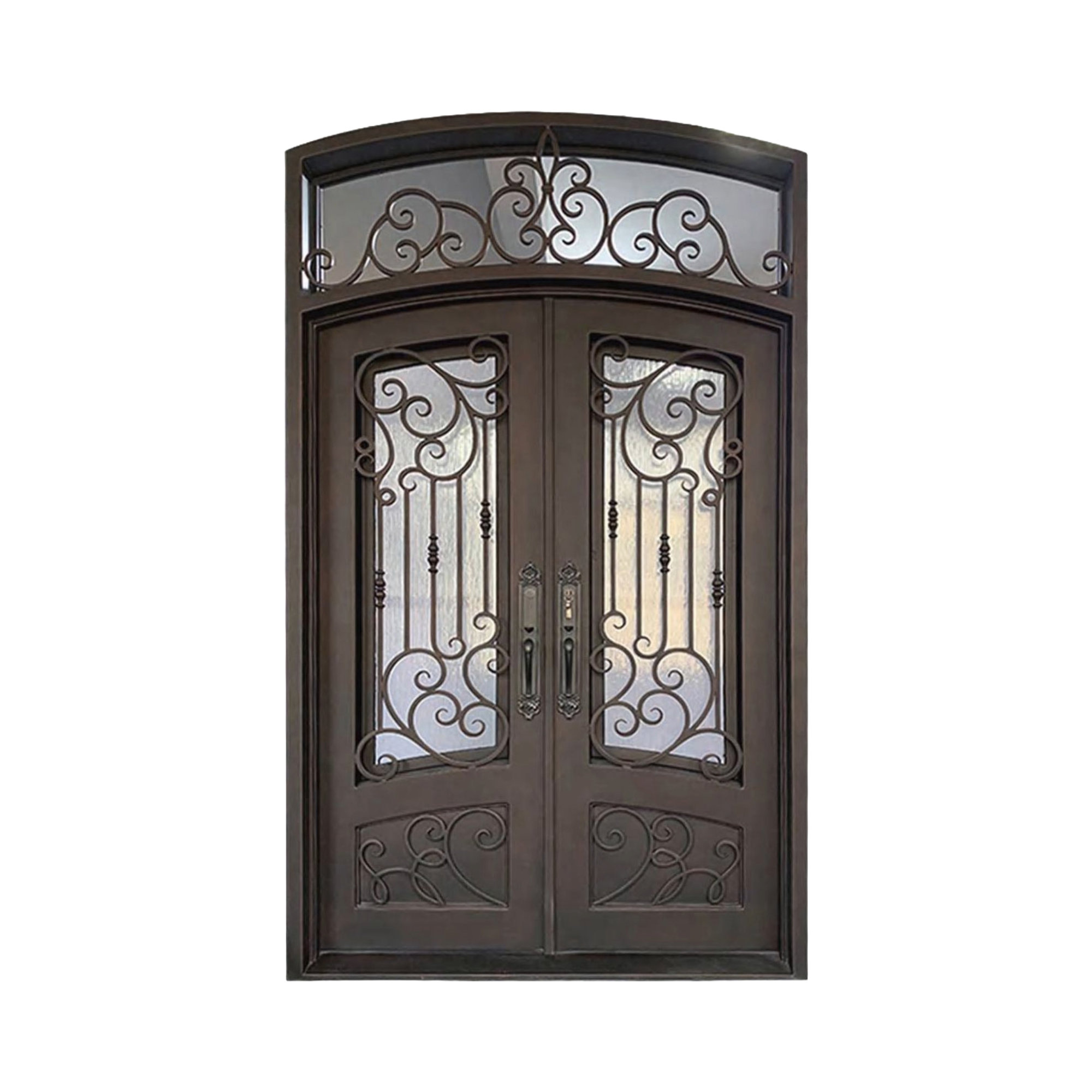 Nationwide Iron Works Nimbus Arched Iron Door | Wayfair
