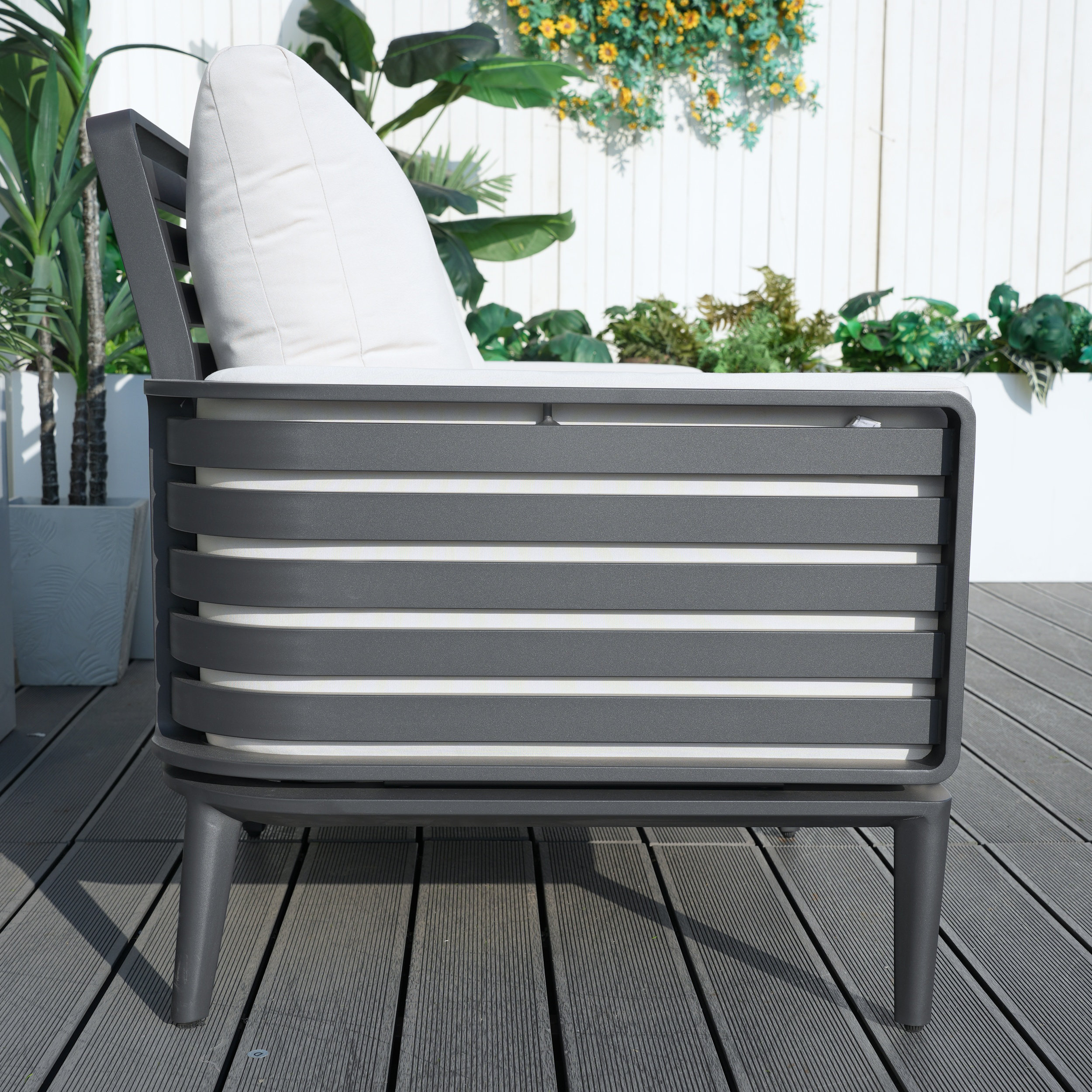 Corrigan Studio® 5-person Outdoor Aluminum Conversation Set With ...