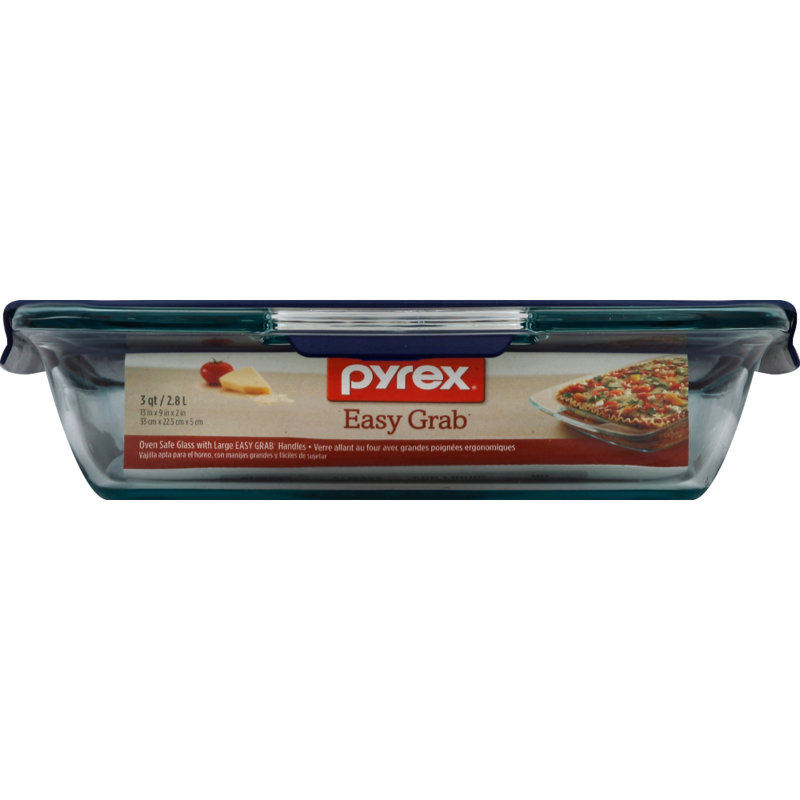 Pyrex Easy Grab Glass Rectangular Baking Dish with Lid & Reviews | Wayfair