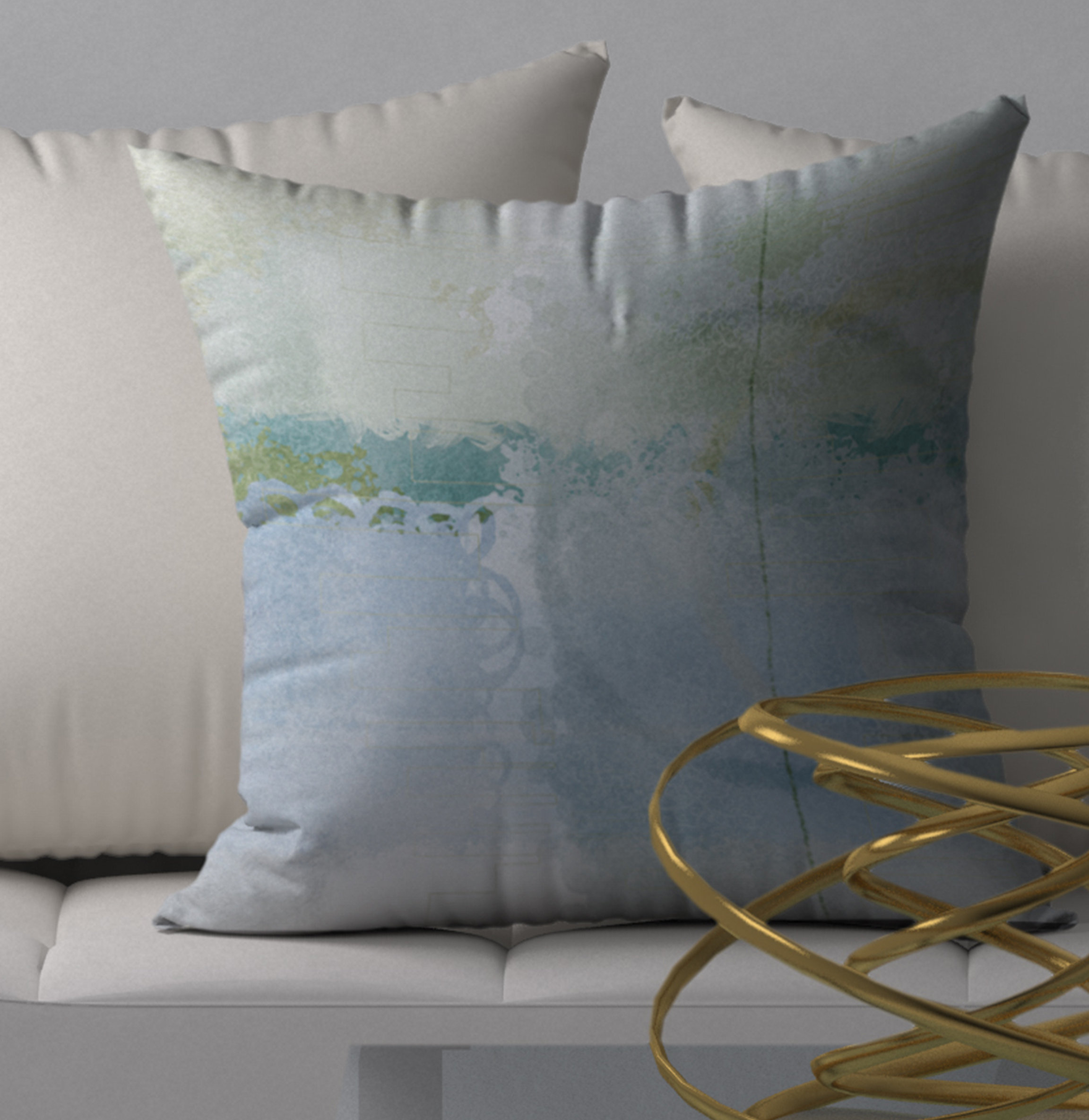 LeRoi Products Abstract Reversible Throw Pillow | Wayfair